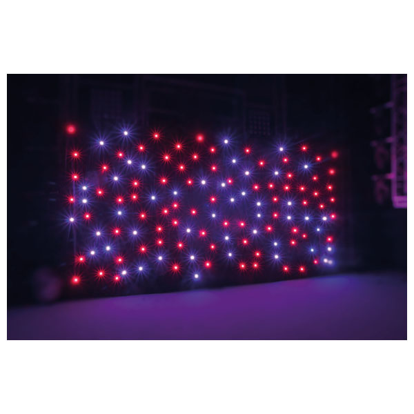 Showtec Star Sky Pro II 6x4m zwart kleed, RGB-LED's inclusief case ...