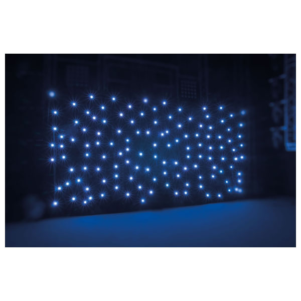 Showtec Star Sky Pro II 6x4m zwart kleed, RGB-LED's inclusief case ...