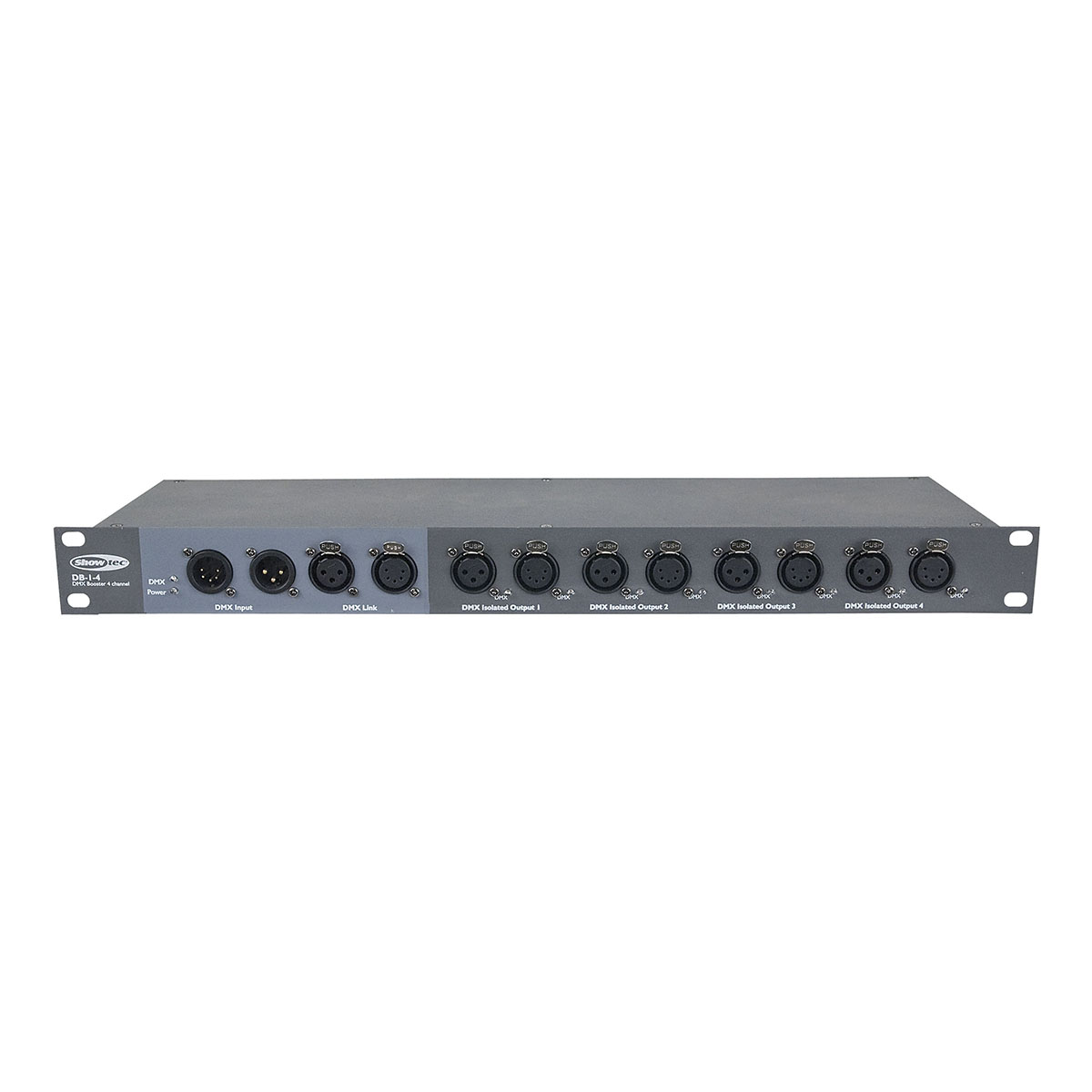 Showtec DB-1-4 4-kanaals DMX-booster / splitter 3- en 5-polige XLR ...