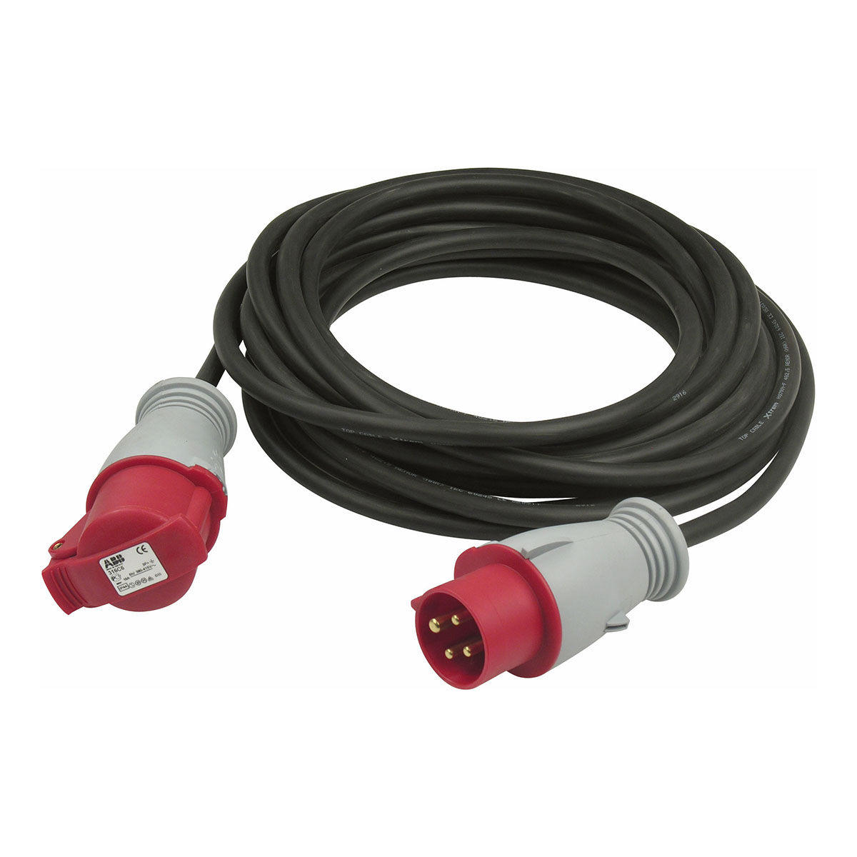 Showtec motorkabel rood ABB CEE 4-polig 16A - 20m kopen? | Stage Roads