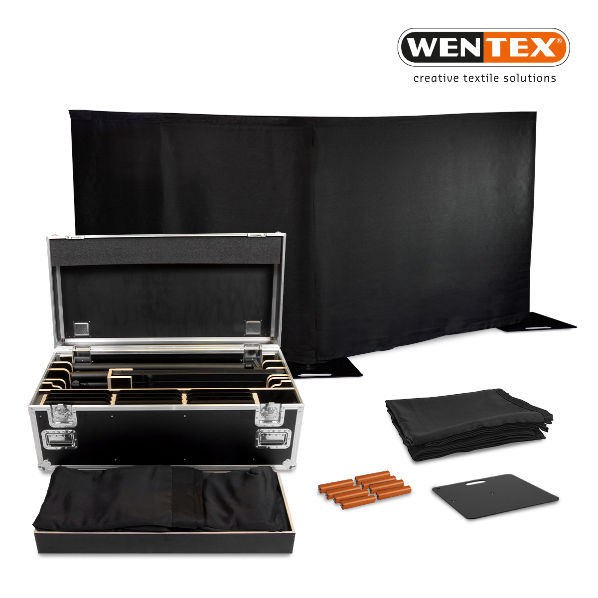 WENTEX® Pipe & Drape FOH kit - 18 meter systeem + gordijnen in ...