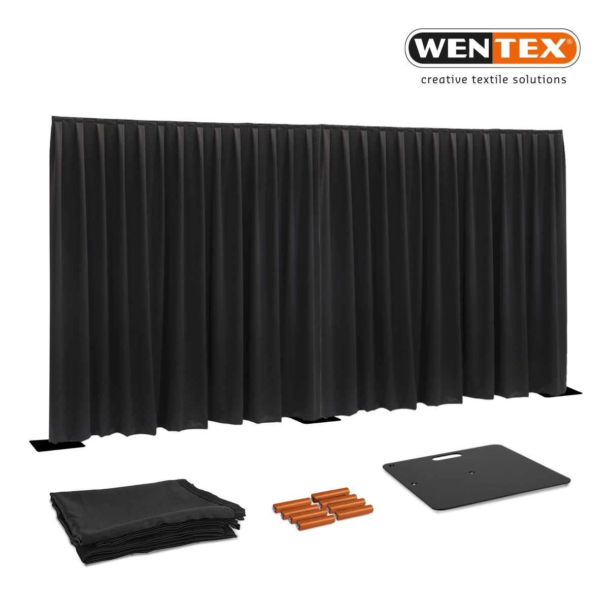 WENTEX® Pipe & Drape set - 3x3 meter systeem inclusief gordijn kopen ...
