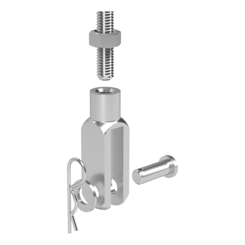 FORTEX GRID ophang gaffel M10 draadstang 100cm met moeren en ring kopen ...