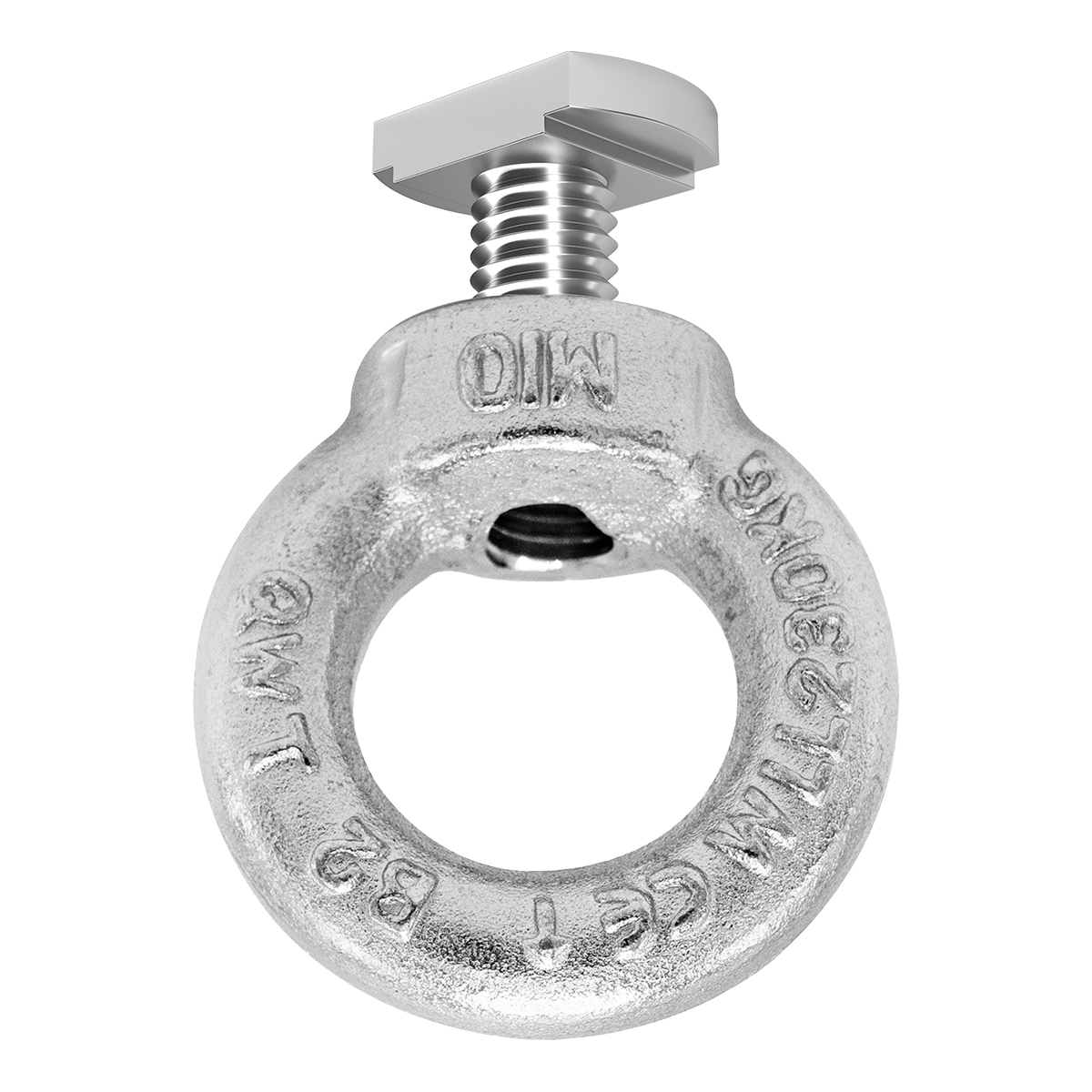 FORTEX GRID Sliding Nut M10 schroefdraad met hijsoog voor railbalkklem ...